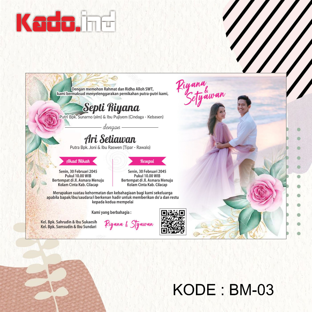 Jual cetak Undangan pernikahan | Undangan Besek | Undangan Sorogan ...