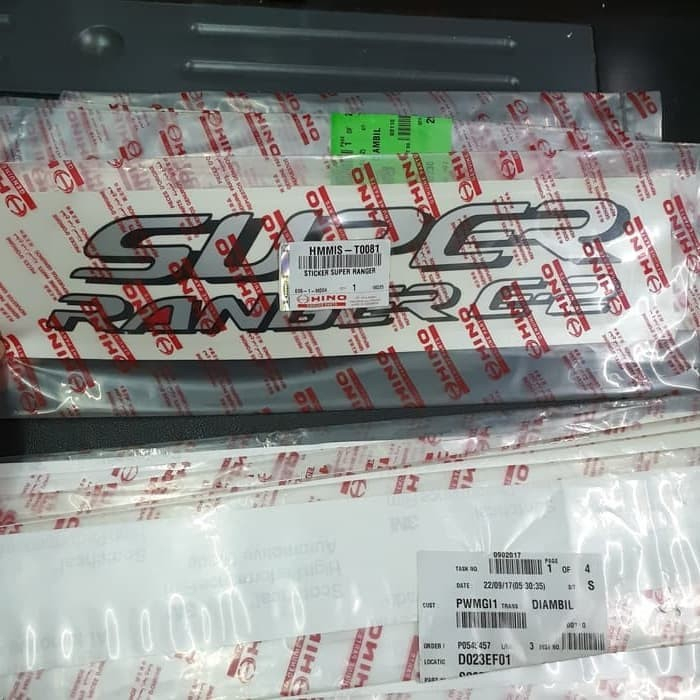 Jual Sticker Hino SUPER RANGER E2 HMMIS-T0081 Original Asli | Shopee ...