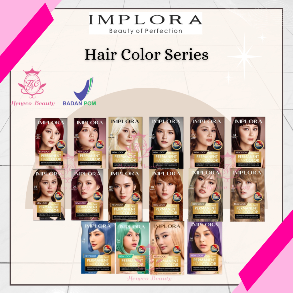 Jual IMPLORA New Look Permanent Hair Color / Cat Rambut Perwarna ...