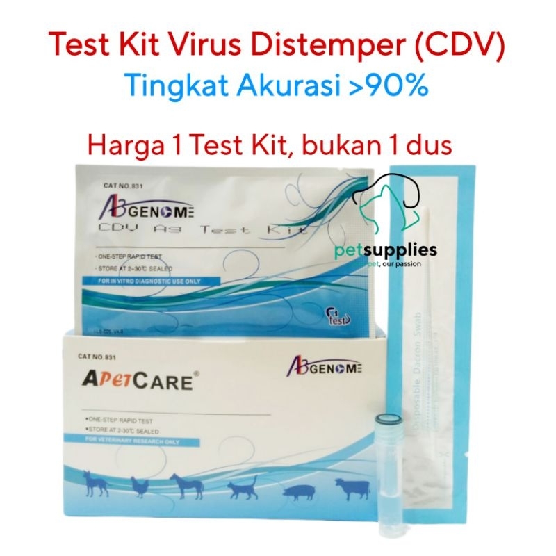 Jual Alat Test Distemper Anjing Rapid Test CDV Alat Tes Virus Distemper ...