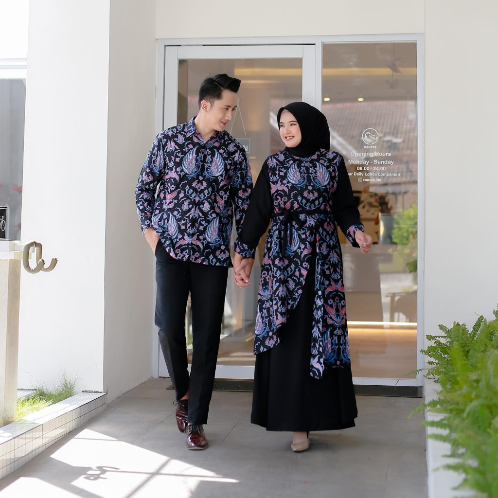 Jual Benang Raja Batik Couple Pria Wanita Katun Motif Gajah Mada ...