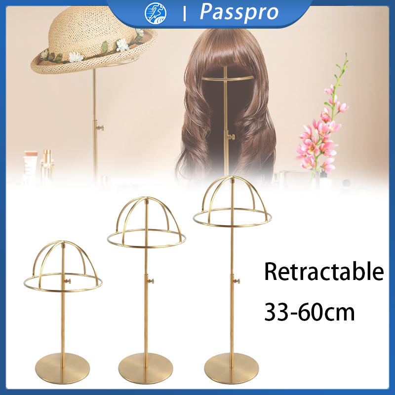 Jual 33-60cm Display Topi Retractable Holder Stand Topi Logam Hat ...