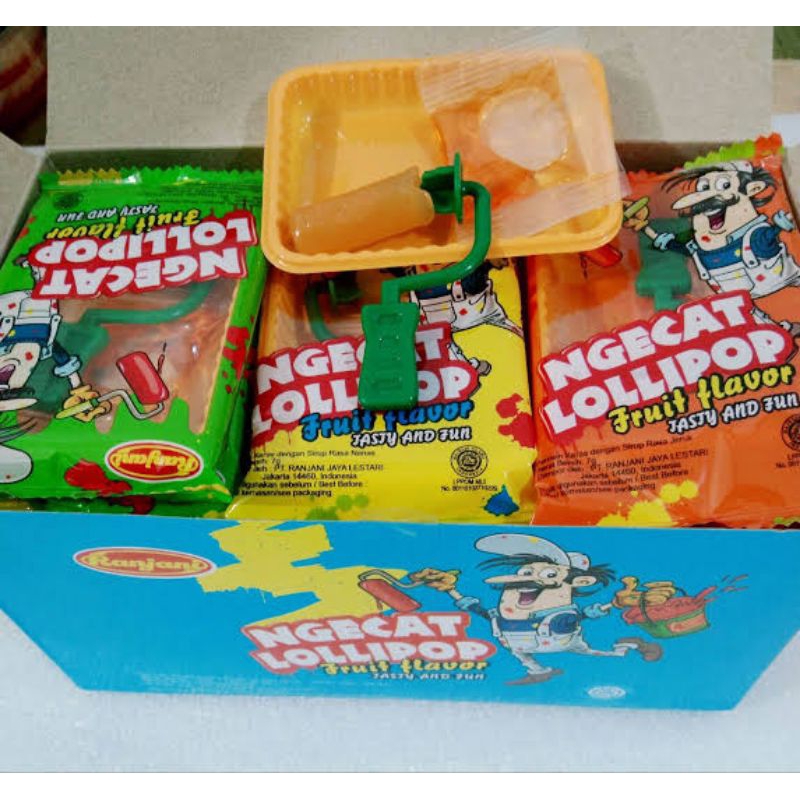 Jual permen ngecat lollipop ( Rinjani )isi 24pcs | Shopee Indonesia