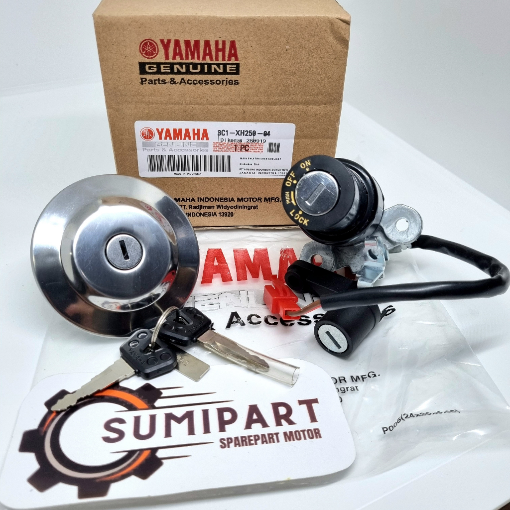 Jual Kunci Kontak Key Set Lengkap Jok Yamaha Vixion Old Lama 3C1 ...