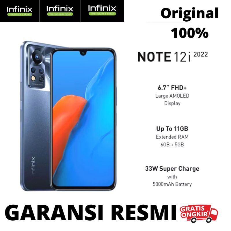Jual INFINIX NOTE 12i RAM 6/128GB GARANSI RESMI | Shopee Indonesia