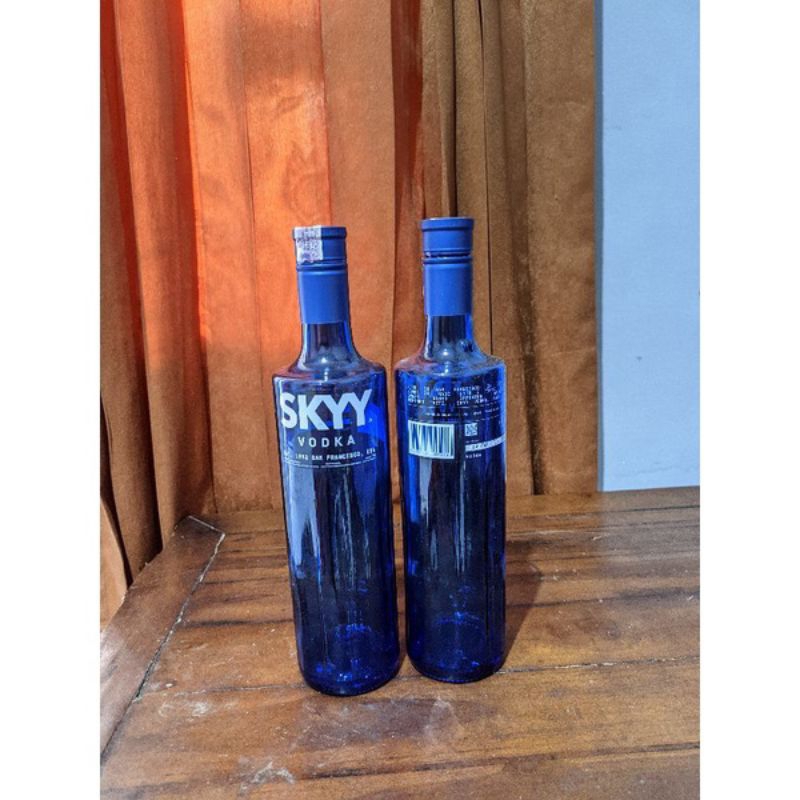 Jual Botol Bekas Miras skyy vodka / botol alkohol / botol koleksi ...