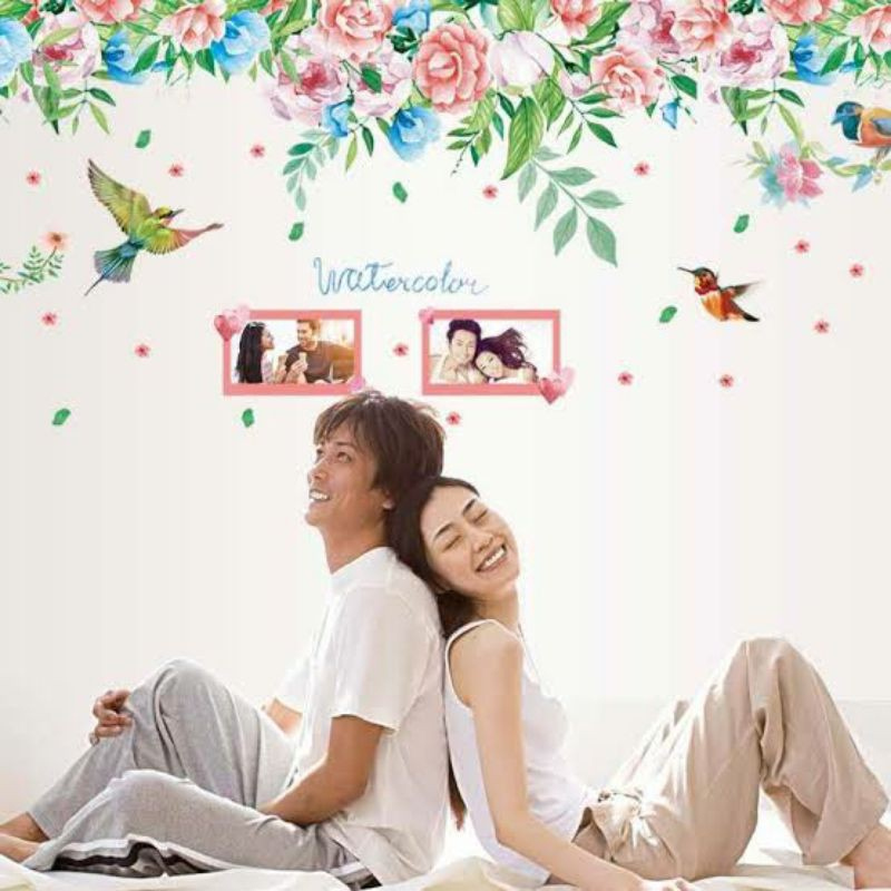 Jual Wallsticker Dinding Aesthetic WalSticker Tahan Air Elegan motif ...