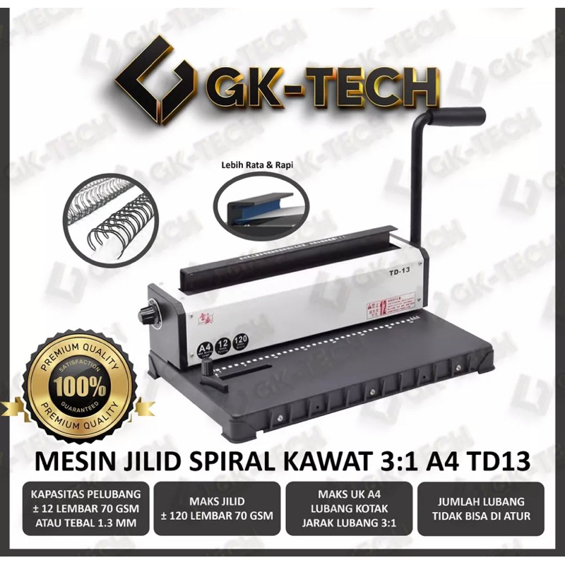 Jual Mesin Jilid Spiral kawat GK-TECH | Shopee Indonesia