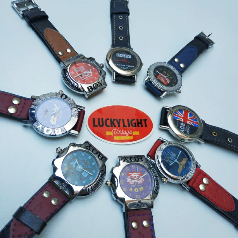 Jual jam tangan vintage tahun 1990an B0y L0ndon New old stock | Shopee ...