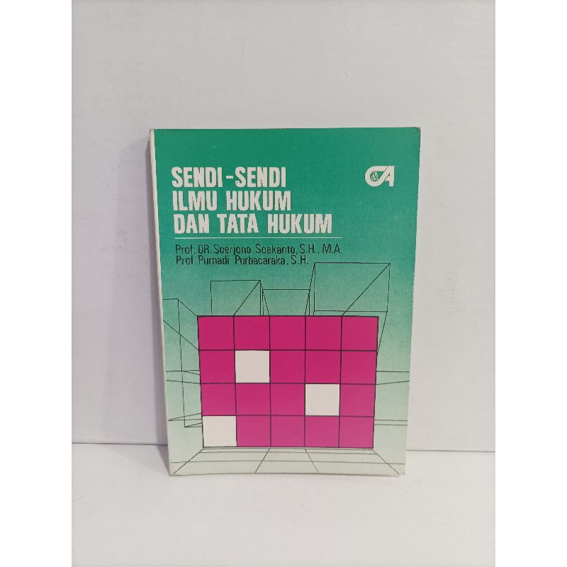 Jual Buku Sendi-sendi Ilmu Hukum Dan Tata Hukum By Soerjono Soekanto ...