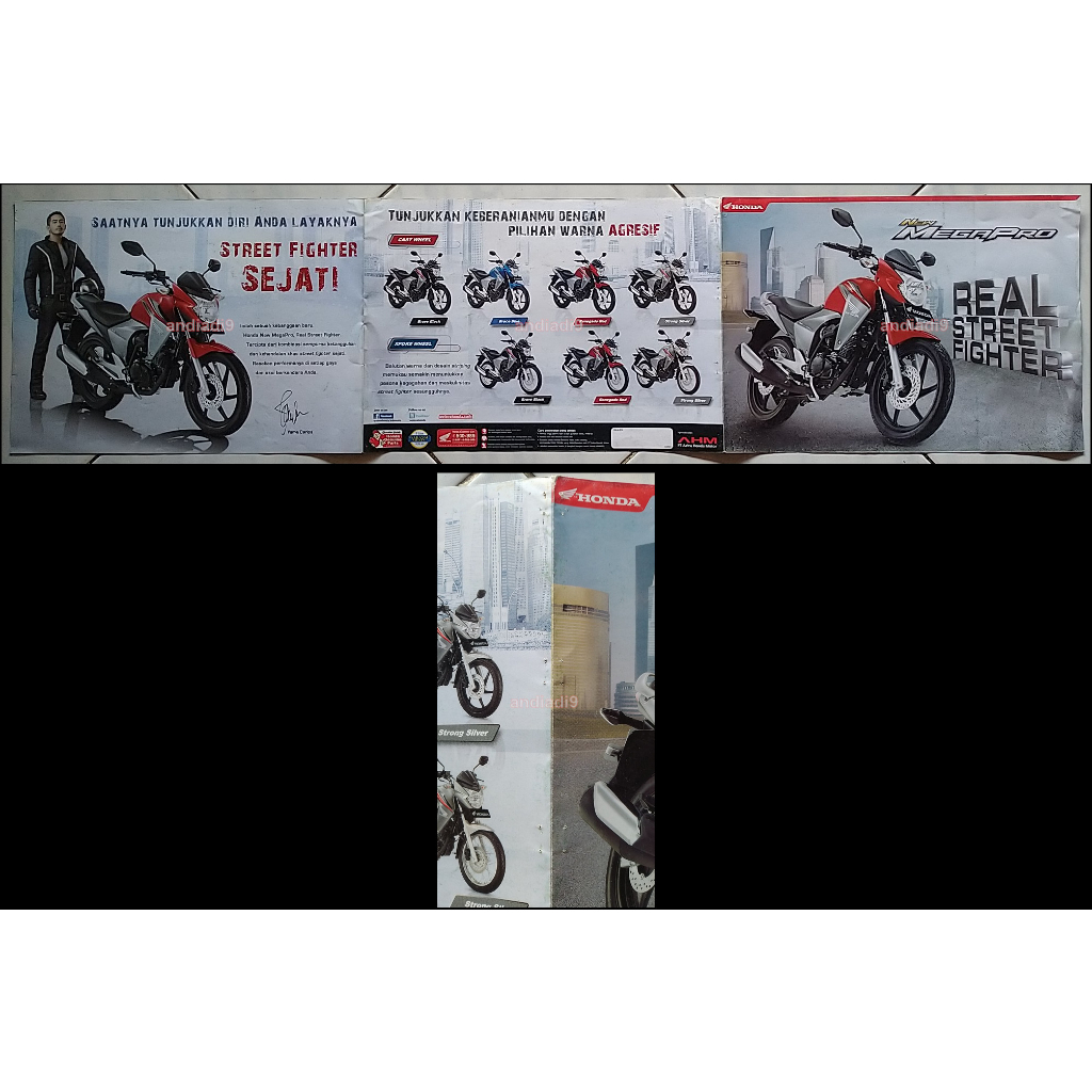 Jual BROSUR SEPEDA MOTOR HONDA NEW MEGA PRO | Shopee Indonesia