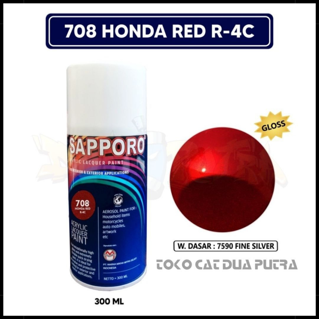 Jual Sapporo 300ml 701/708 Honda Red R3C/R4C | Shopee Indonesia
