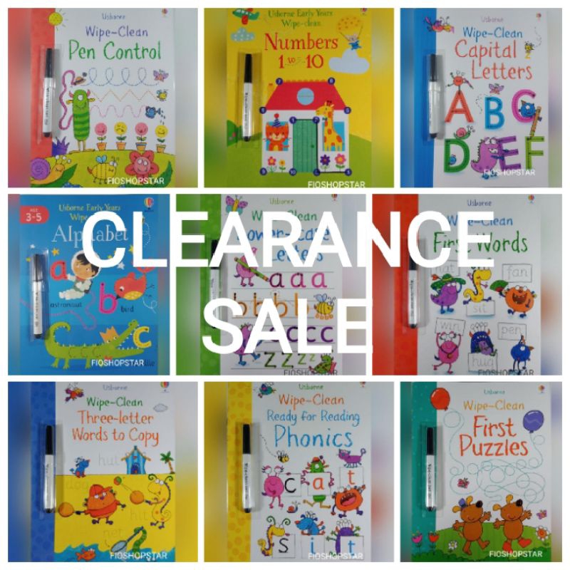 Jual USBORNE Wipe Clean Book | Shopee Indonesia