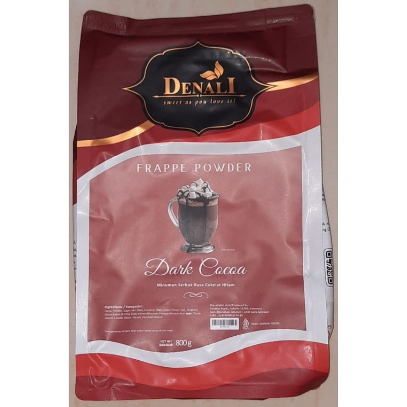 Jual Denali / DenalI frappe powder DARK COCOA 800 gram ( minuman serbuk ...