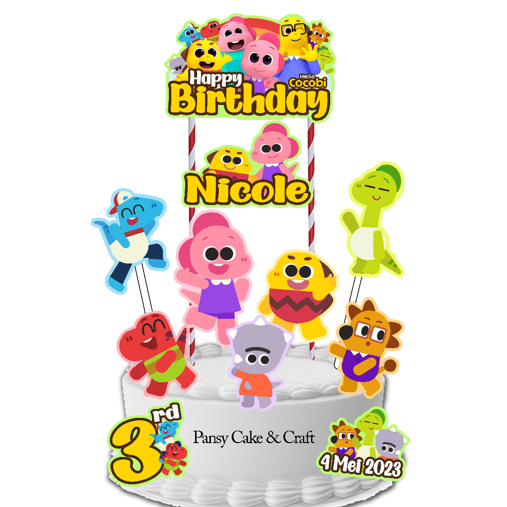 Jual Cake topper Cocobi Big EKONOMIS | Shopee Indonesia