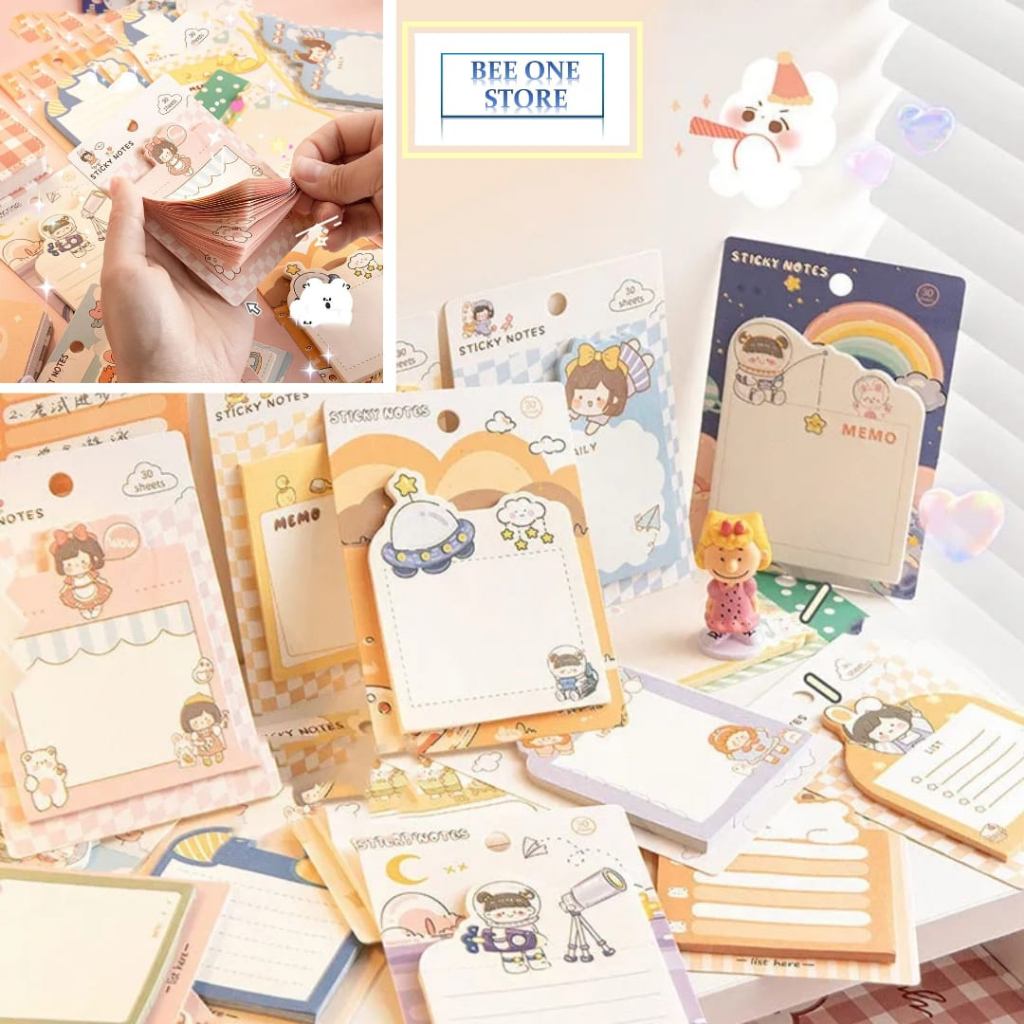 Jual BEE ONE - Sticky Note Karakter Kertas Memo 40 Halaman Karakter ...
