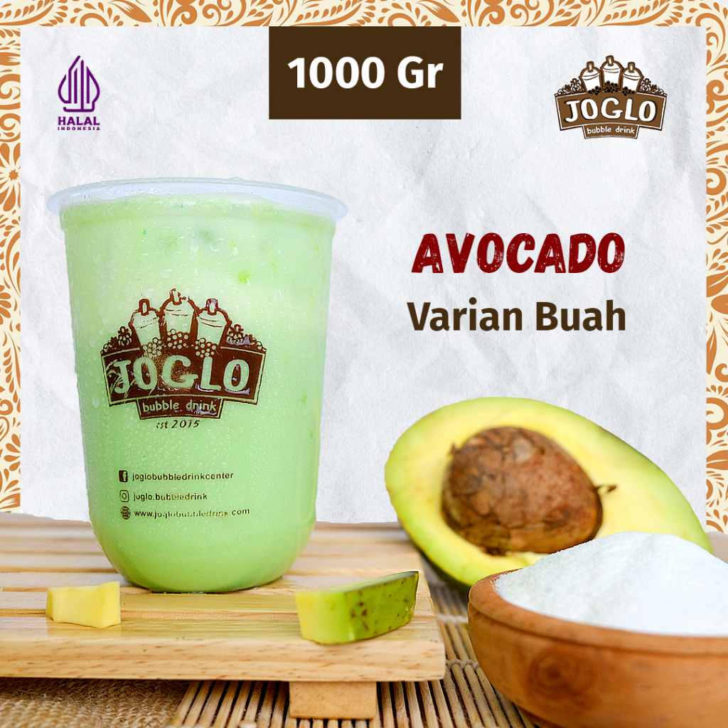 Jual BUBUK MINUMAN AVOCADO 1KG | AVOCADO POWDER DRINK 1KG | JOGLO ...