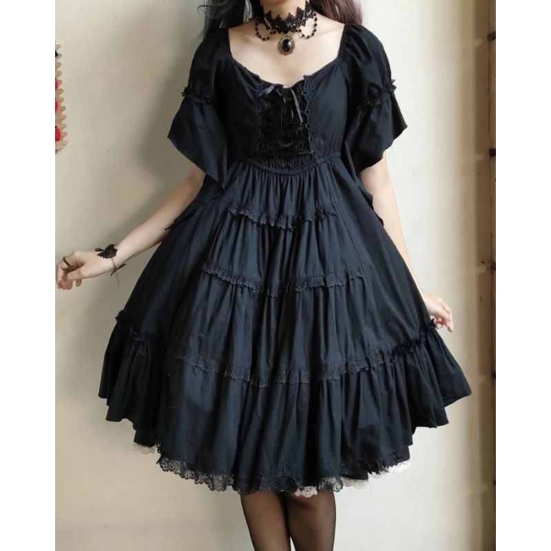 Jual [711] premium gothic lolita dress brand bodyline japan | Shopee ...