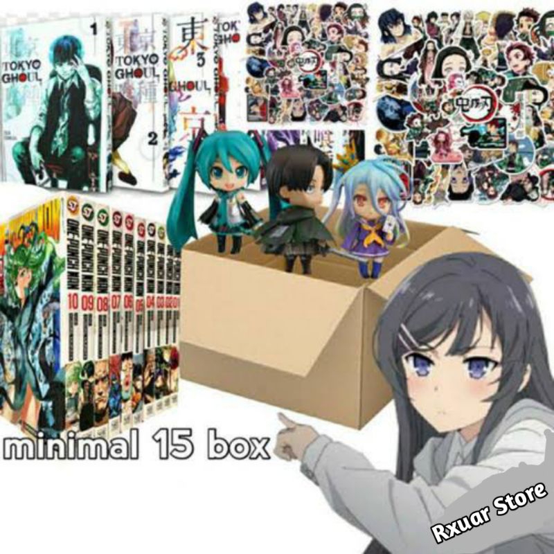 Jual Gift Box Anime/ Paket Merchandise Anime/ Fankit Termurah | Shopee ...