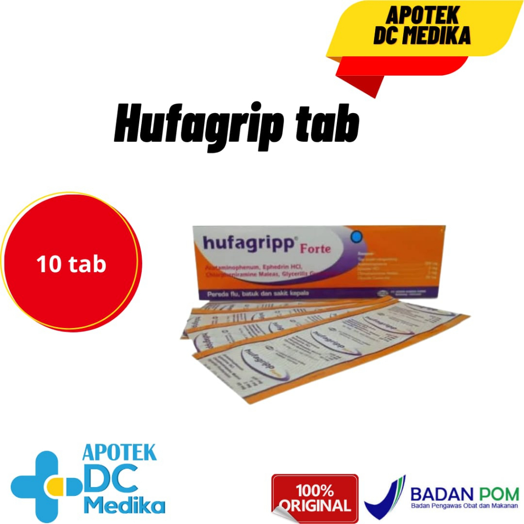 Jual HUFAGRIP TAB/PILEK/BATUK/PANAS | Shopee Indonesia
