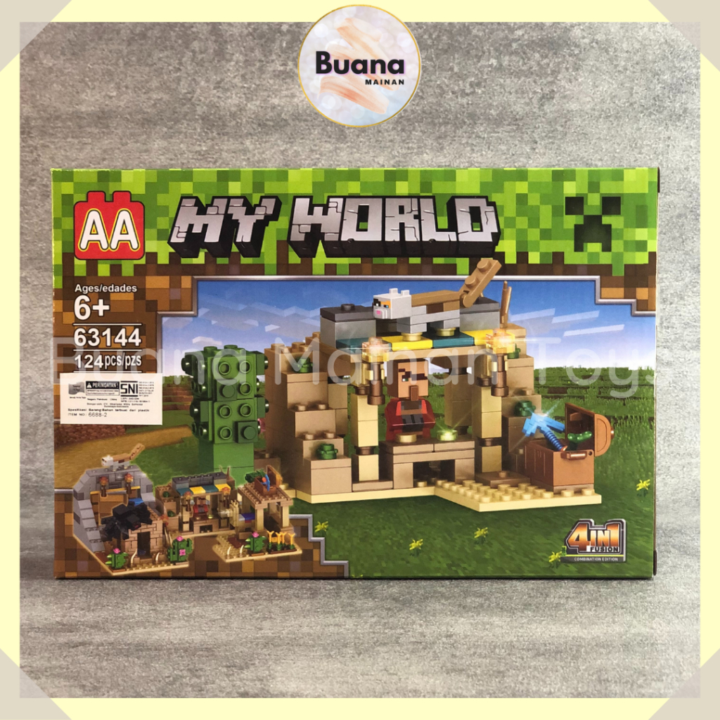 Jual BRICKS AA MY WORLD MODEL MINECRAFT FIGURE CREATE KARAKTER MAINAN ...