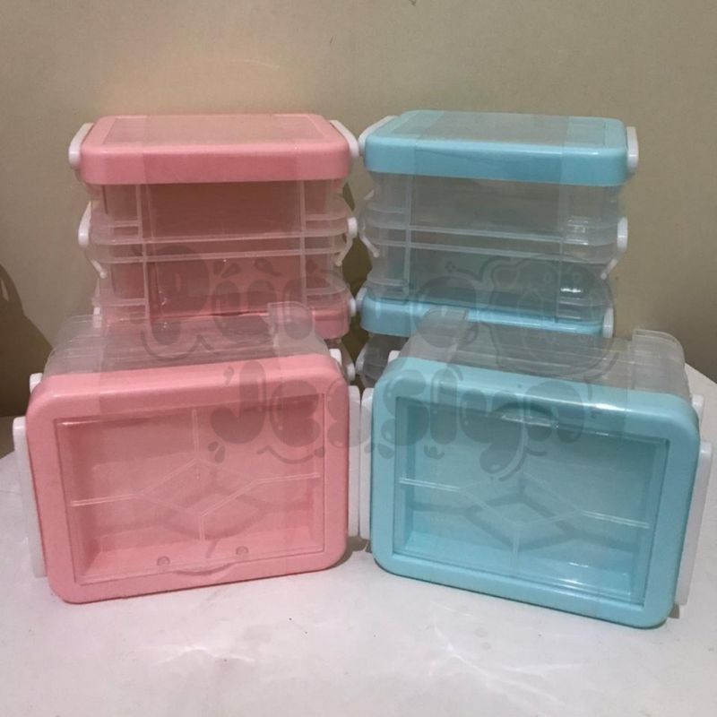 Jual MR DIY Two Layer Storage Box SEALED (photocard mini container ...