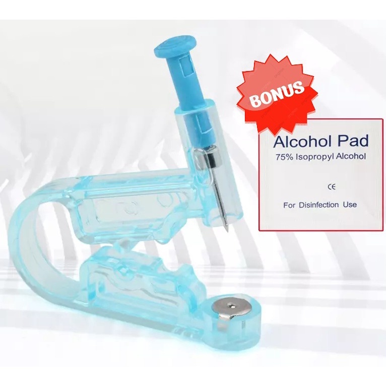 Jual Alat Tindik Telinga sekali Pakai Jarum Pelubang Kuping Steril 1 ...