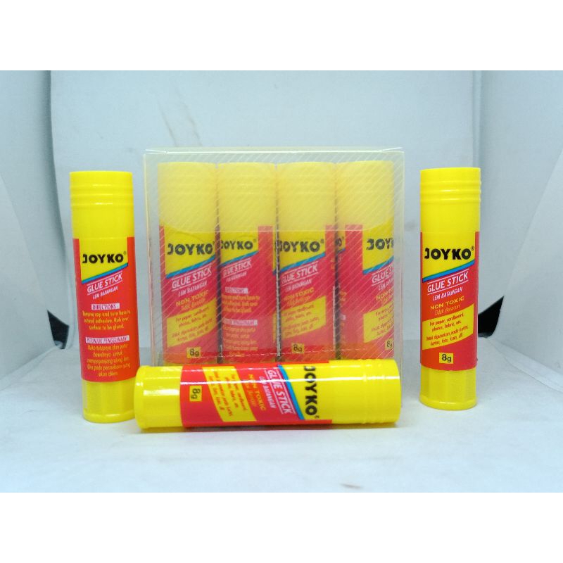 Jual LEM STIK GLUE STICK PUTAR PUTIH KECIL SEDANG BESAR MEREK JOYKO ...