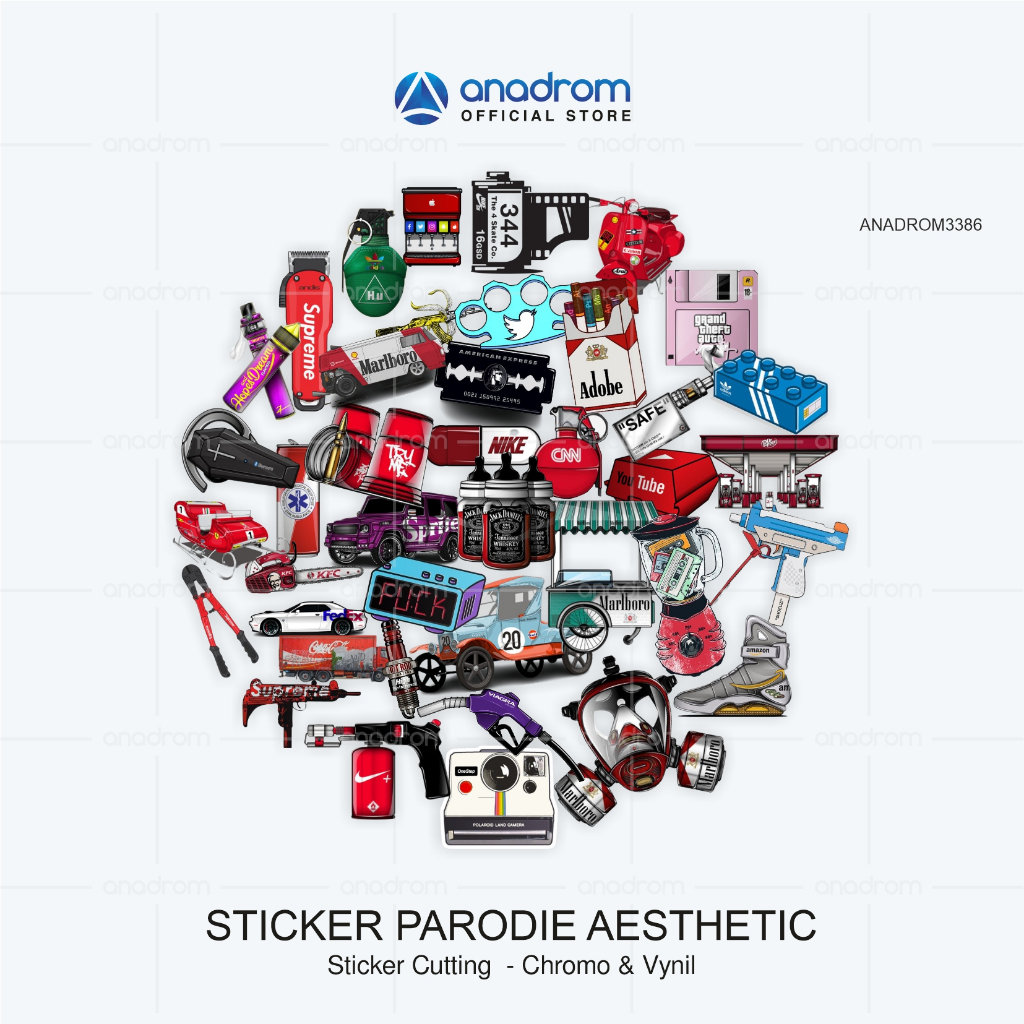 Jual Sticker Parodie Aesthetic | Sticker Plesetan Aesthetic | Anadrom ...