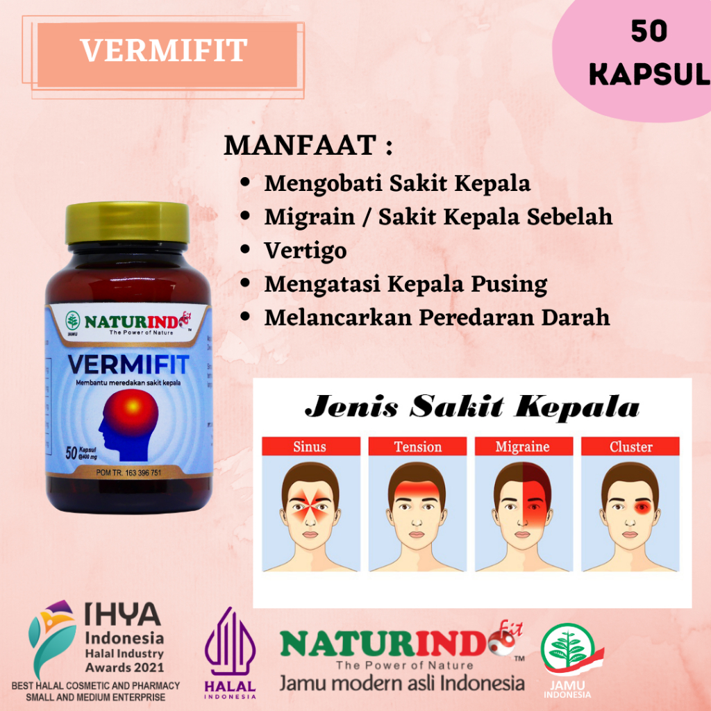 Jual Obat Vertigo Sakit Kepala Migrain Pusing Menahun Kepala berputar ...