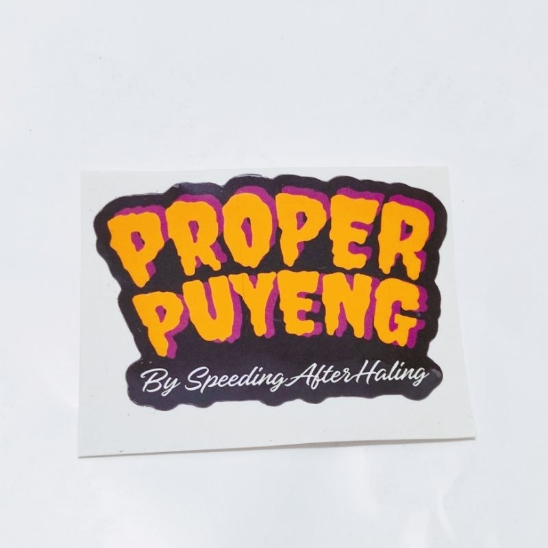 Jual Stiker Racing Viral Proper Puyeng Shopee Indonesia
