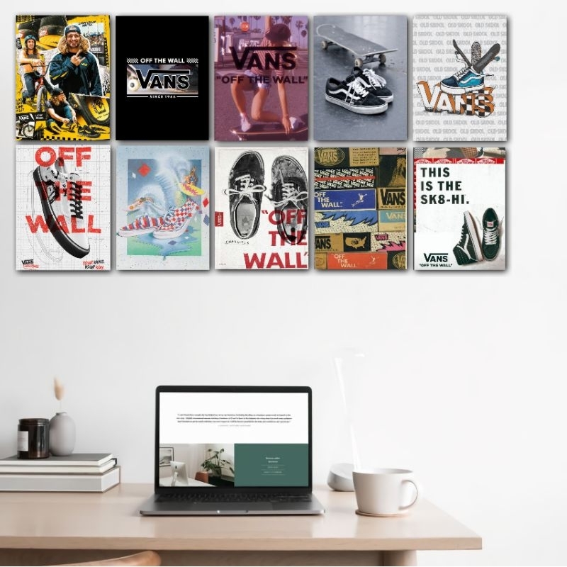 Jual poster aesthetic / wall art poster vans | Shopee Indonesia