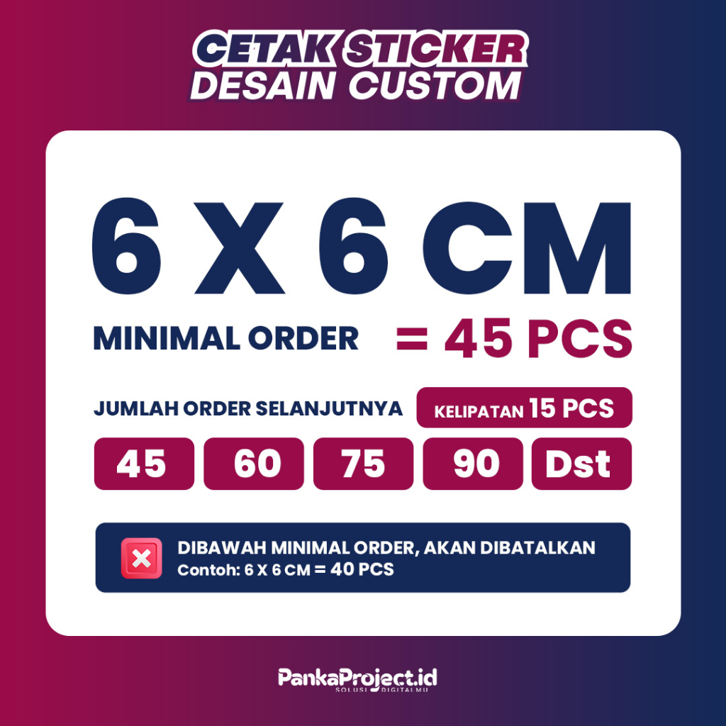 Jual Cetak Stiker Custom Desain || Stiker Label Produk || Stiker Bahan ...