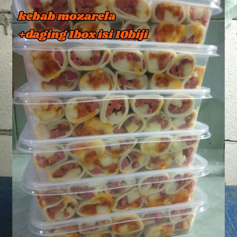 Jual kebab keju mozzarella /kebab frozen/kebab ori/kebab beku/surabaya ...