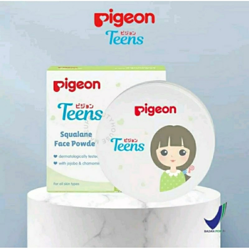 Jual Pigeon Teens Squalene Face Loose Powder 12g | Bedak Tabur Pigeon ...