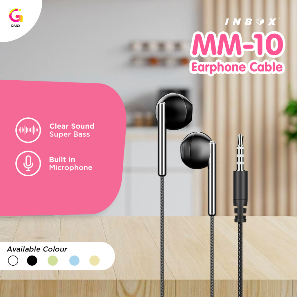 Jual Headset Inbox MM-10 dengan microphone untuk Telepon Extra Bass ...