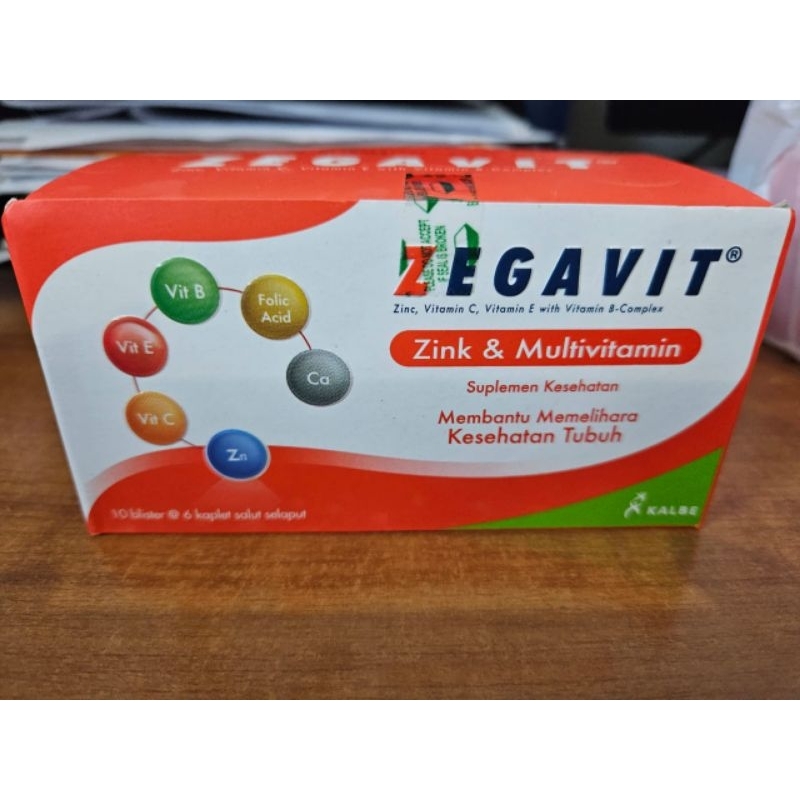 Jual ZEGAVIT Zink & Multivitamin (Kemasan Baru harga per box/isi 60 tab ...