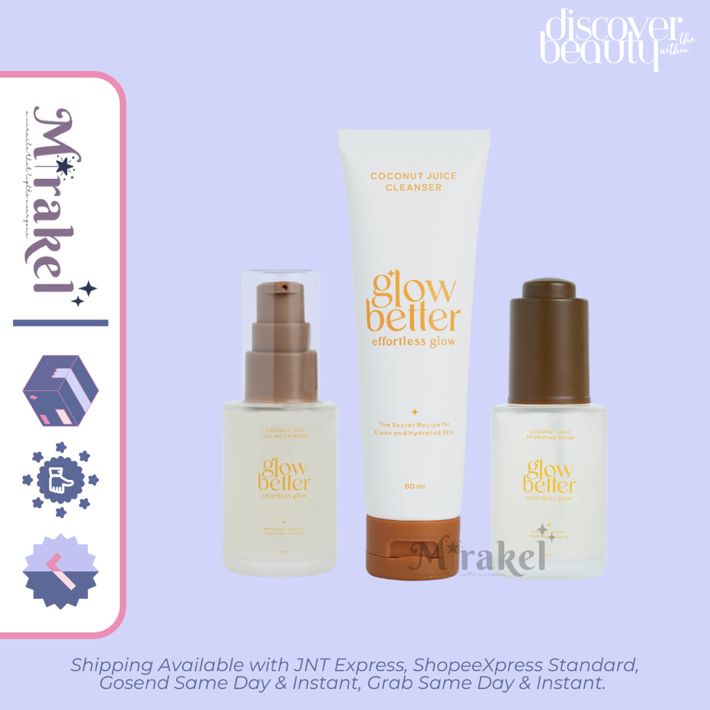 Jual Glow Better Coconut Juice Series | Gel Moisturizer | Hydrating ...
