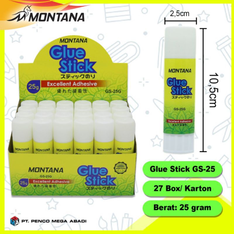 Jual lem stik Montana 25gram/nontoxic | Shopee Indonesia