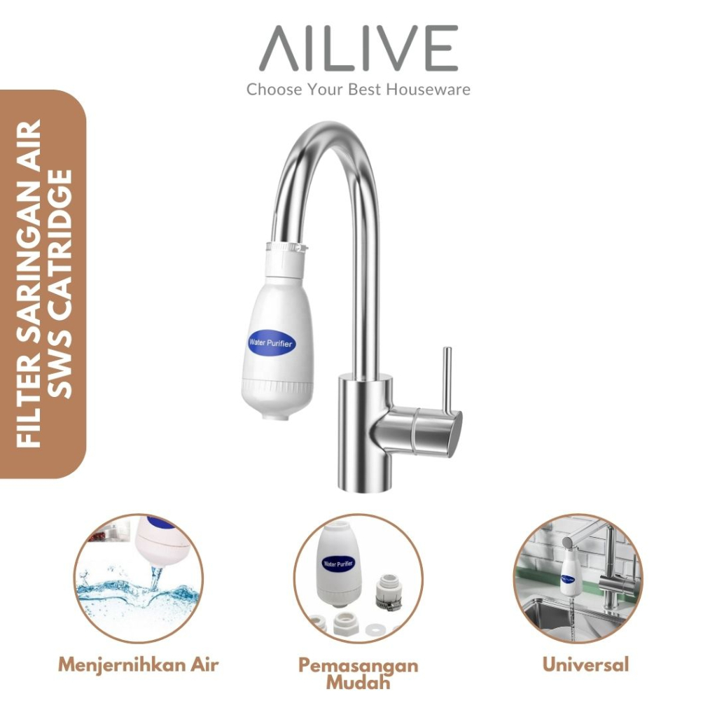 Jual Filter Air Kran Penyaring Penjernih Air / Water Purifier SWS Hi ...