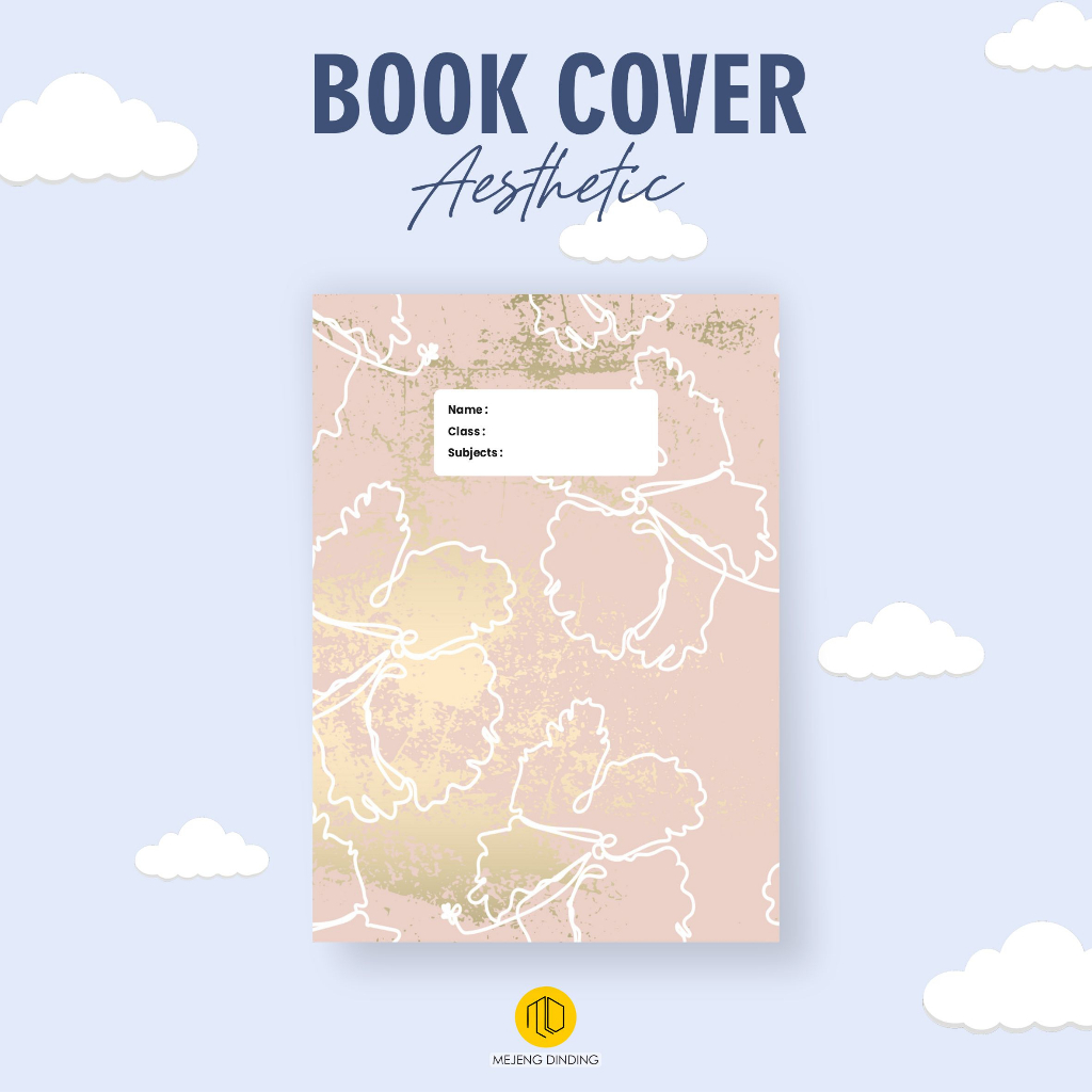 Jual SAMPUL BUKU AESTHETIC ISI 10 PCS / SAMPUL BUKU MOTIF BUNGA FLORAL ...