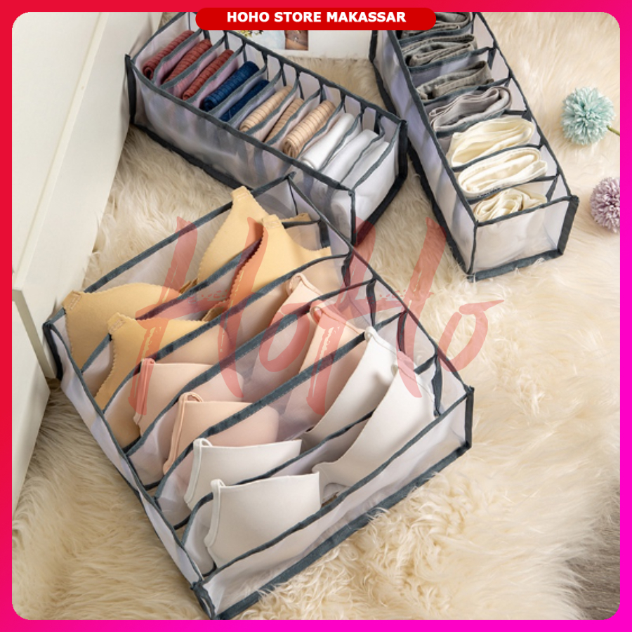 Jual Storage Box Organizer CD Celana Dalam Kaos Kaki Underwear Pakaian Dalam Tempat Penyimpanan ...