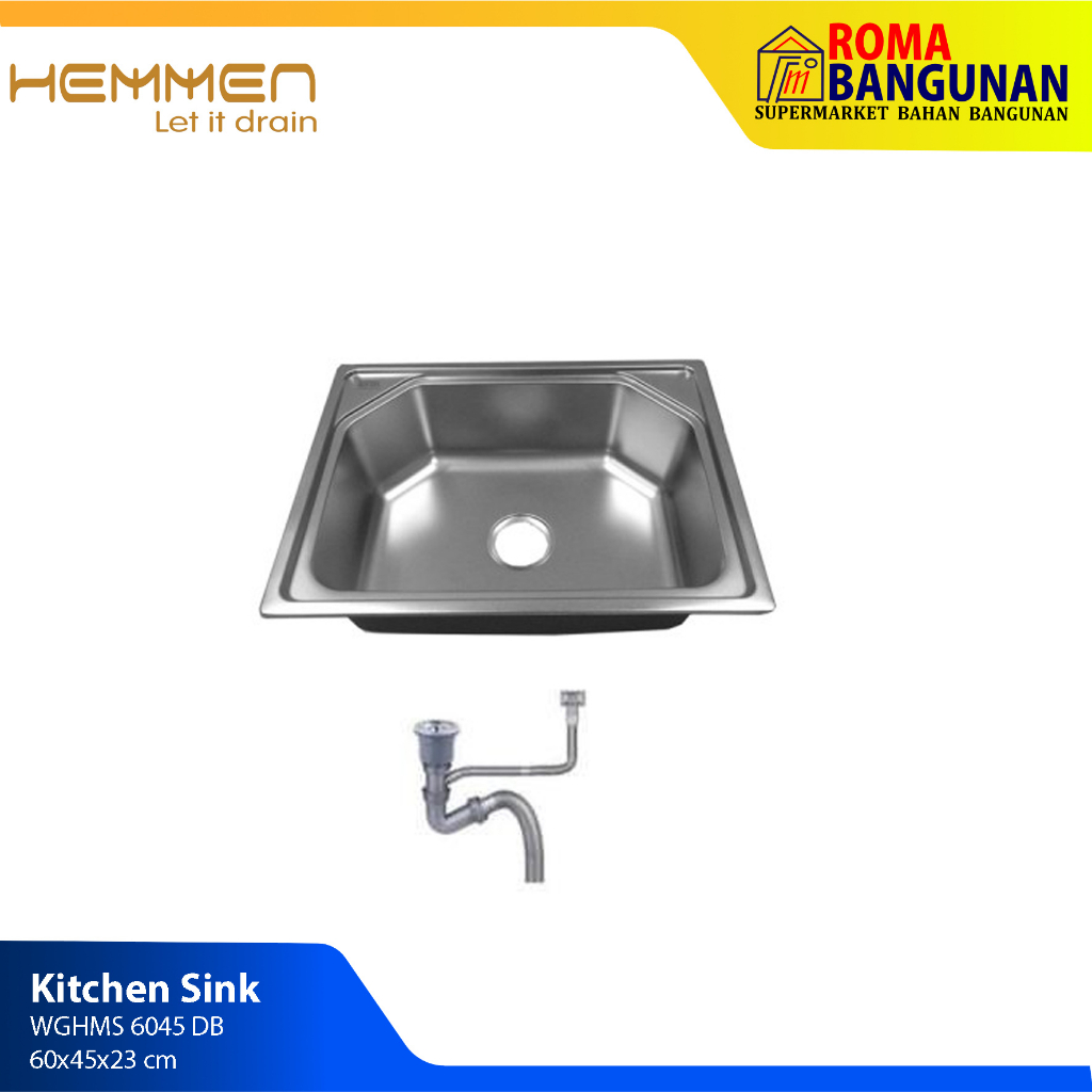Jual Wegen Bak Cuci Piring Kitchen Sink Stainless Steel BCP WGS 6045 DB ...