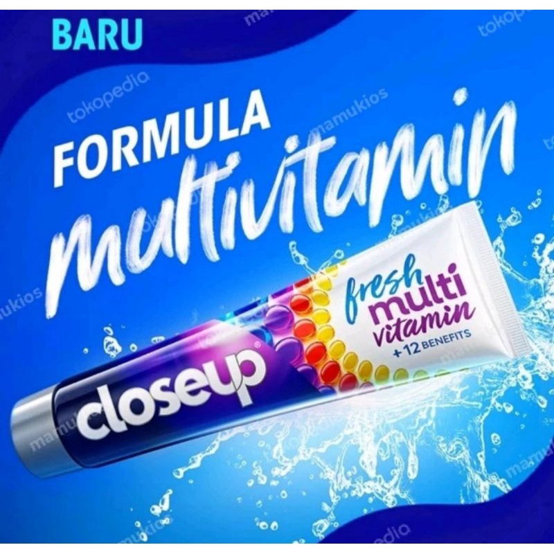 Jual CLOSE UP PASTA GIGI FRESH MULTIVITAMIN COMPLETE FRESH PROTECTION ...