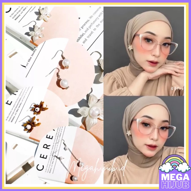 Jual anting bunga mutiara hijab atau non hijab ( 1 pasang ) | Shopee ...