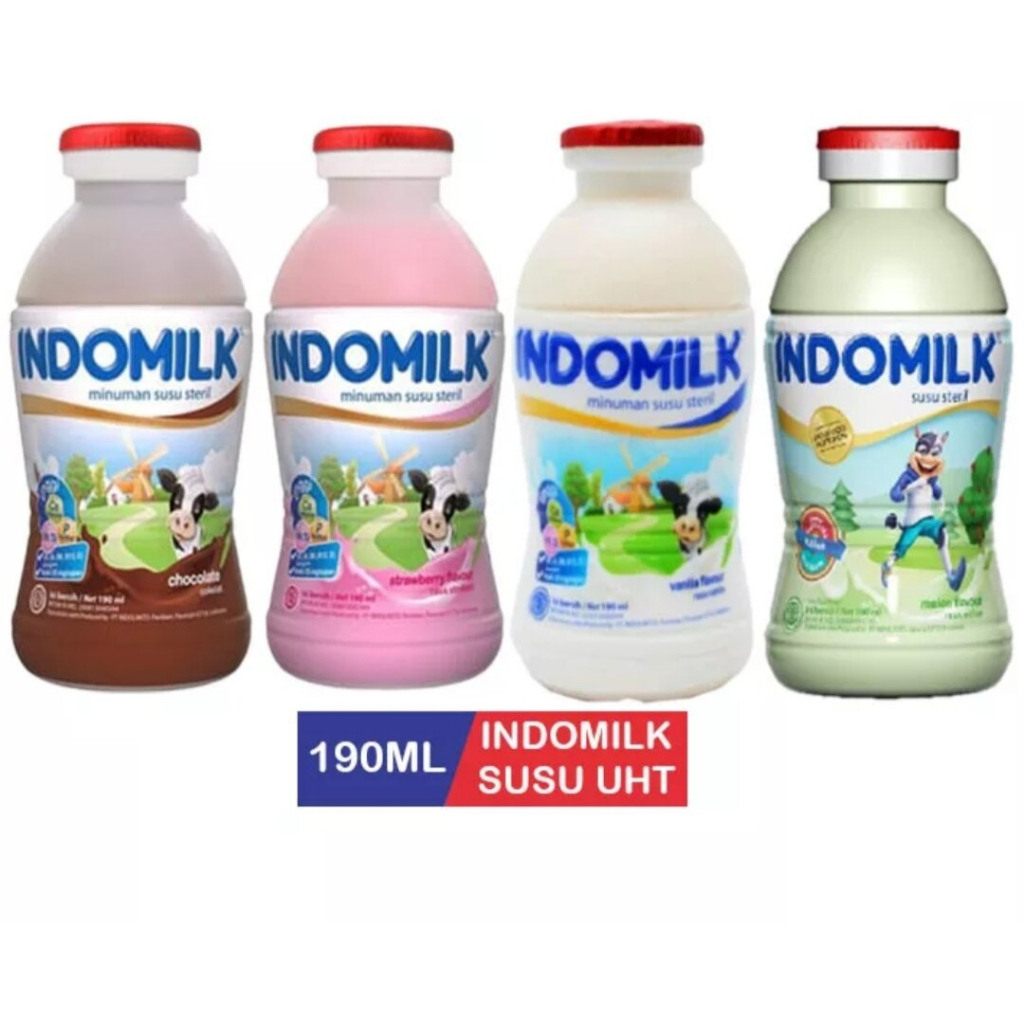 Jual INDOMILK BOTOL 190 ML / SUSU INDOMILK BOTOL | Shopee Indonesia
