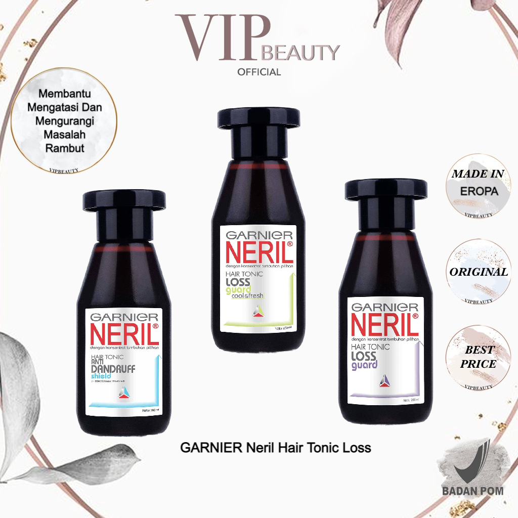 Jual GARNIER Neril Hair Tonic Loss Guard / Cool & Fresh / Anti Dandruff ...