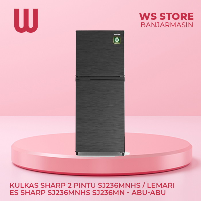Jual Kulkas Sharp 2 Pintu SJ236MNHS / Lemari Es Sharp SJ236MNHS SJ236MN ...