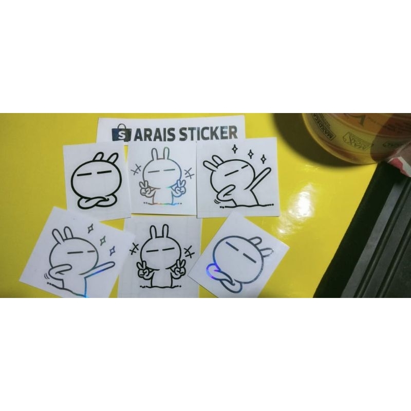 Jual TUZKI emoticon lucu, cutting sticker emoticon TUZKI lucu terbaru ...