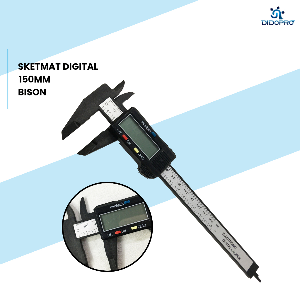 Jual BISON SKETMAT DIGITAL Sigmat Jangka Sorong Vernier Caliper LCD Screen 6'' 6inch 150mm ...